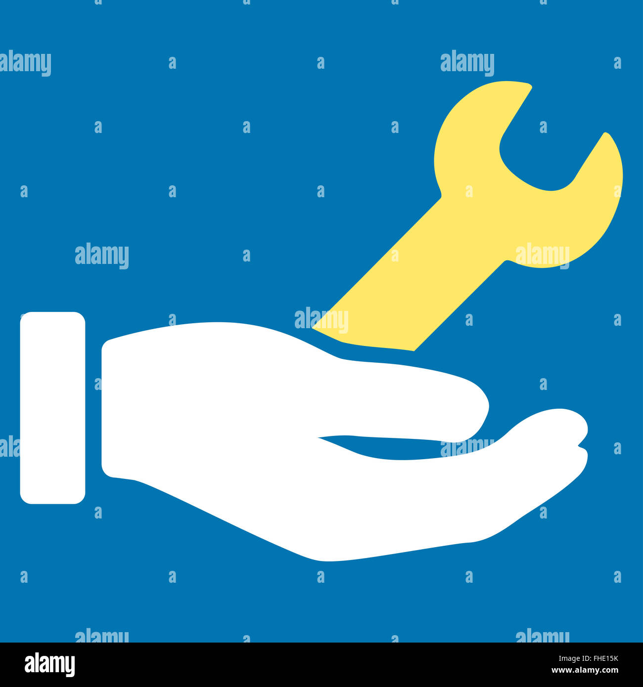 Wrench Service Icon Stock Photo - Alamy