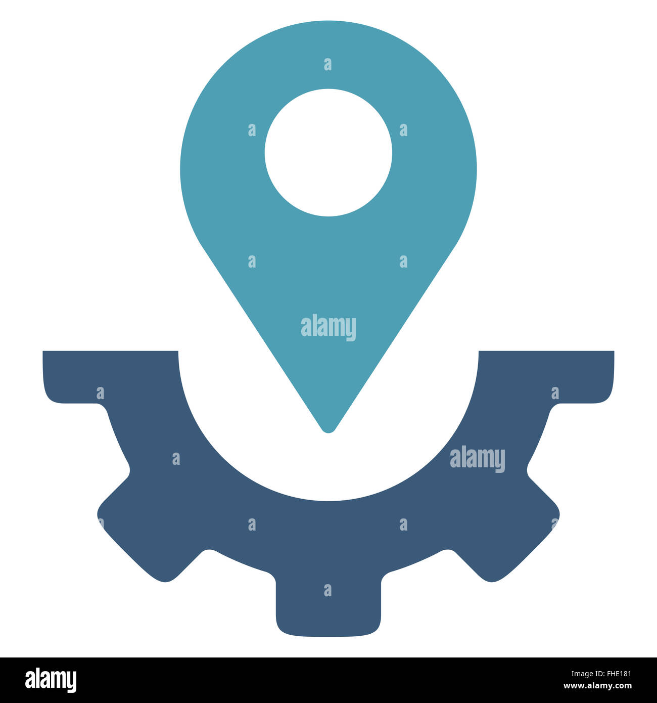 Service Map Marker Icon Stock Photo - Alamy