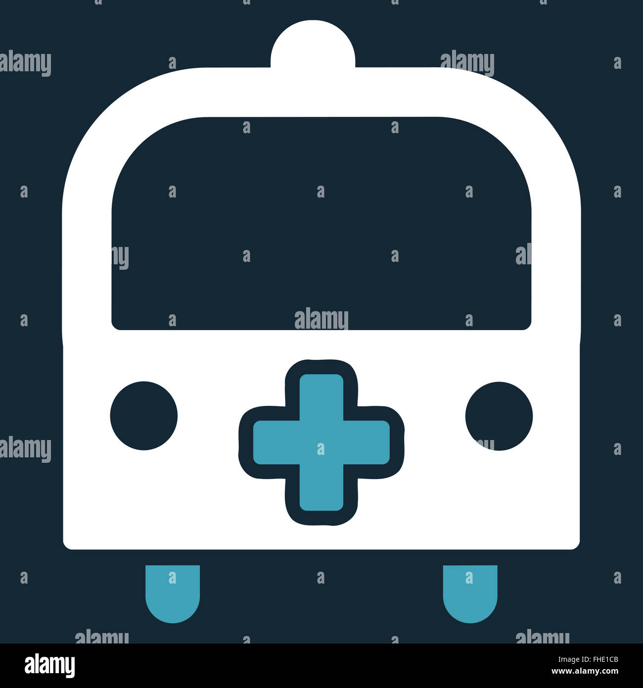 Medical Bus Icon Stock Photo - Alamy