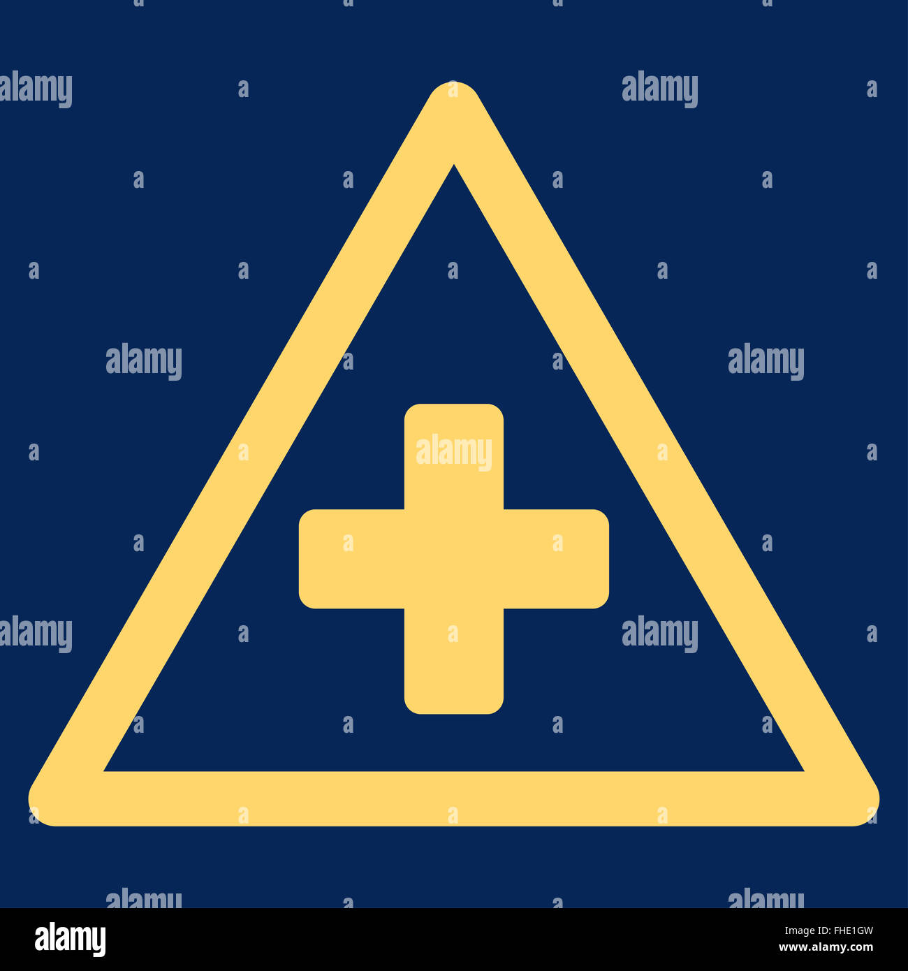 Health Warning Icon Stock Photo - Alamy