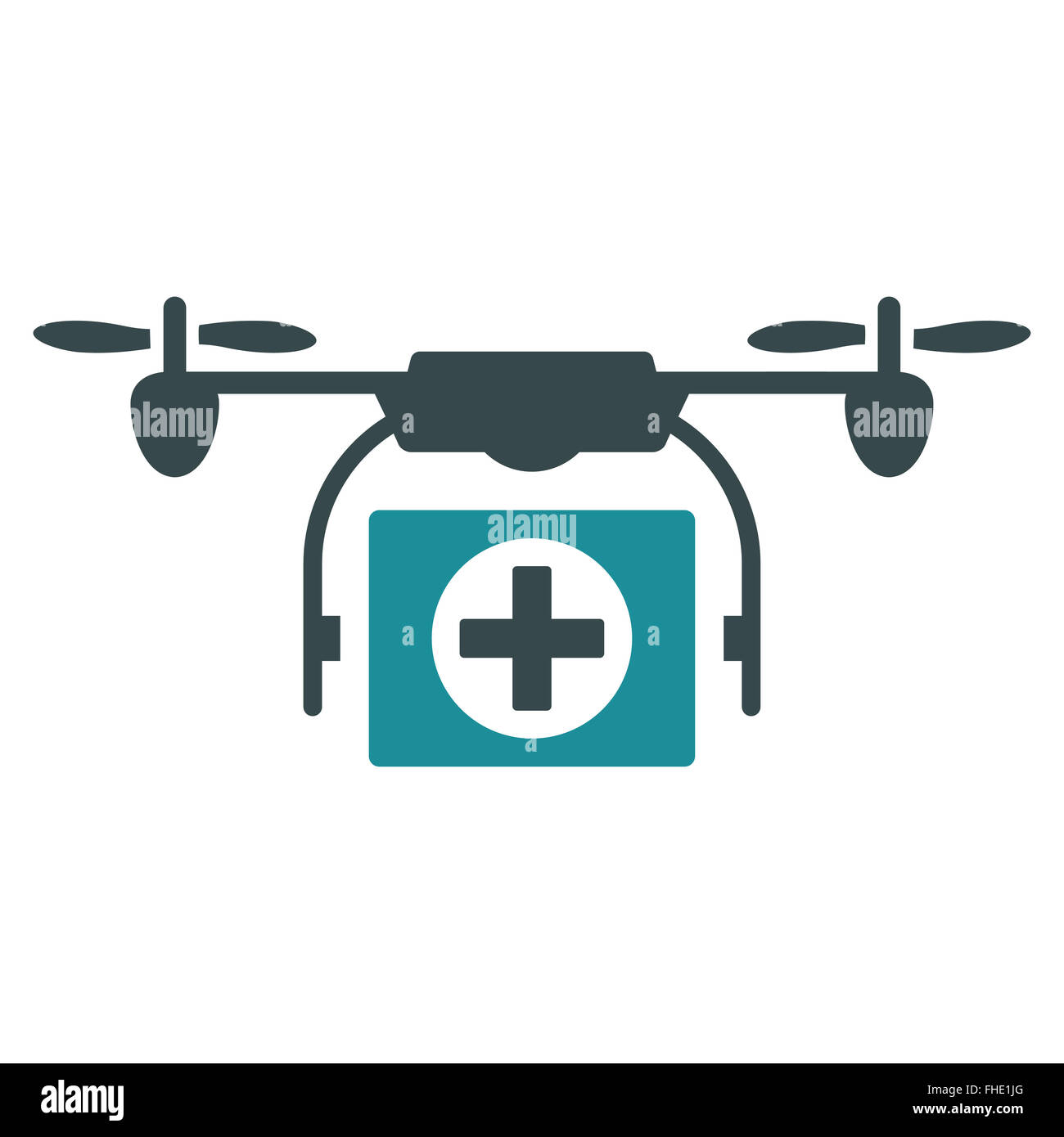 Medical Drone Icon Stock Photo - Alamy