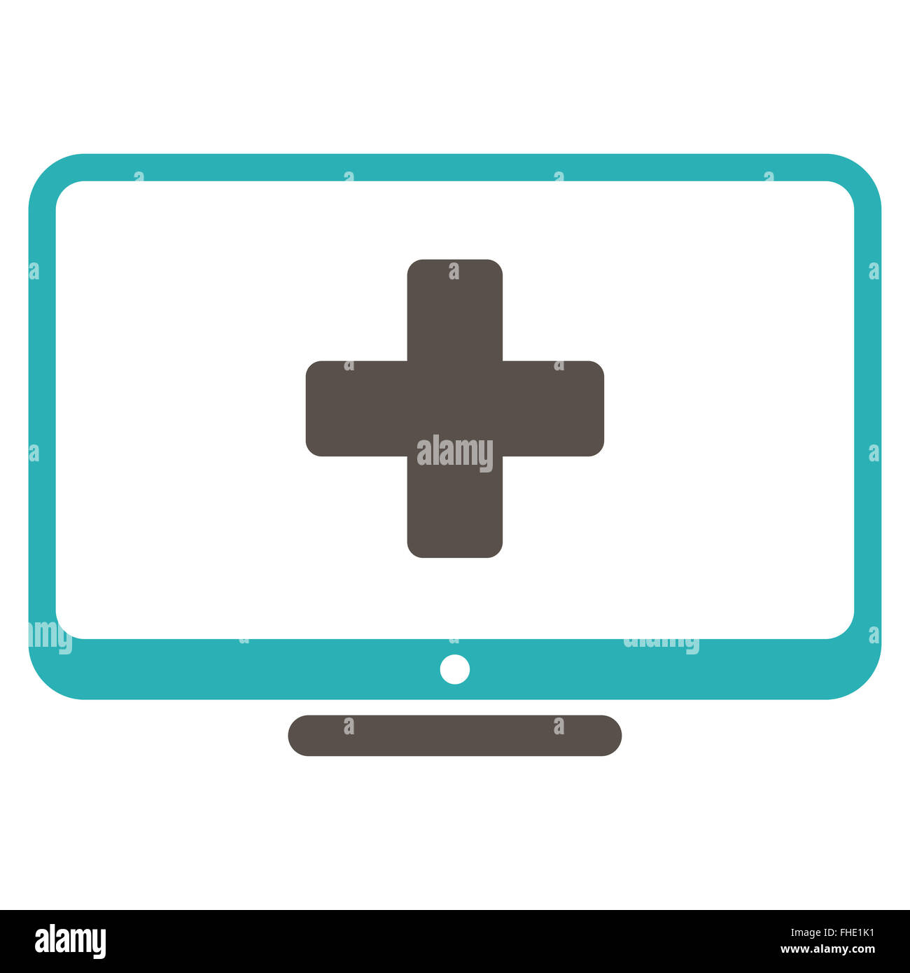 Medical Monitor Icon Stock Photo - Alamy