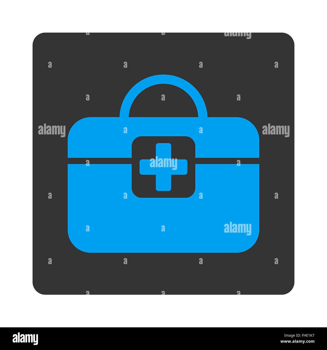Medical Kit Flat Button Stock Photo - Alamy