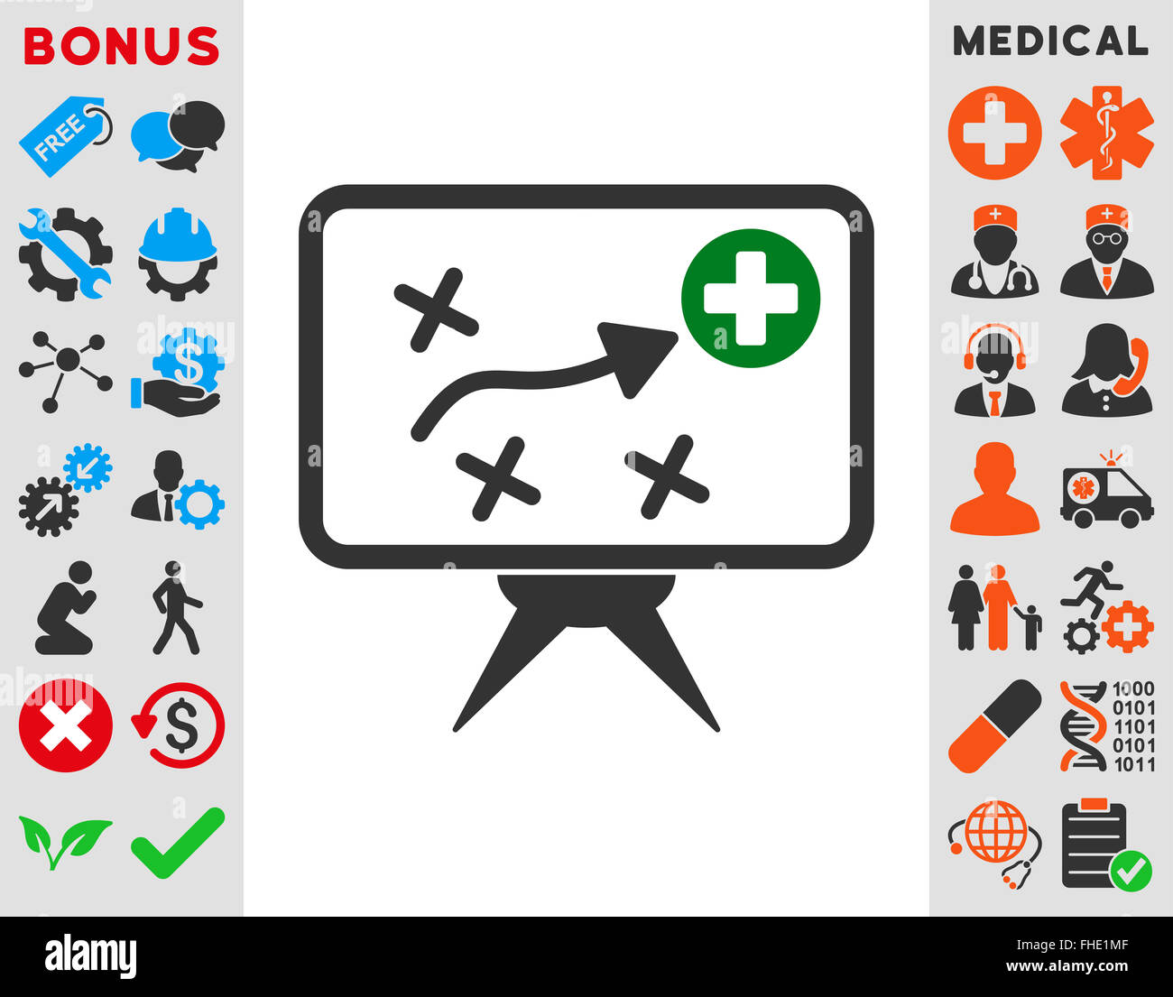 Health Strategy Icon Stock Photo - Alamy