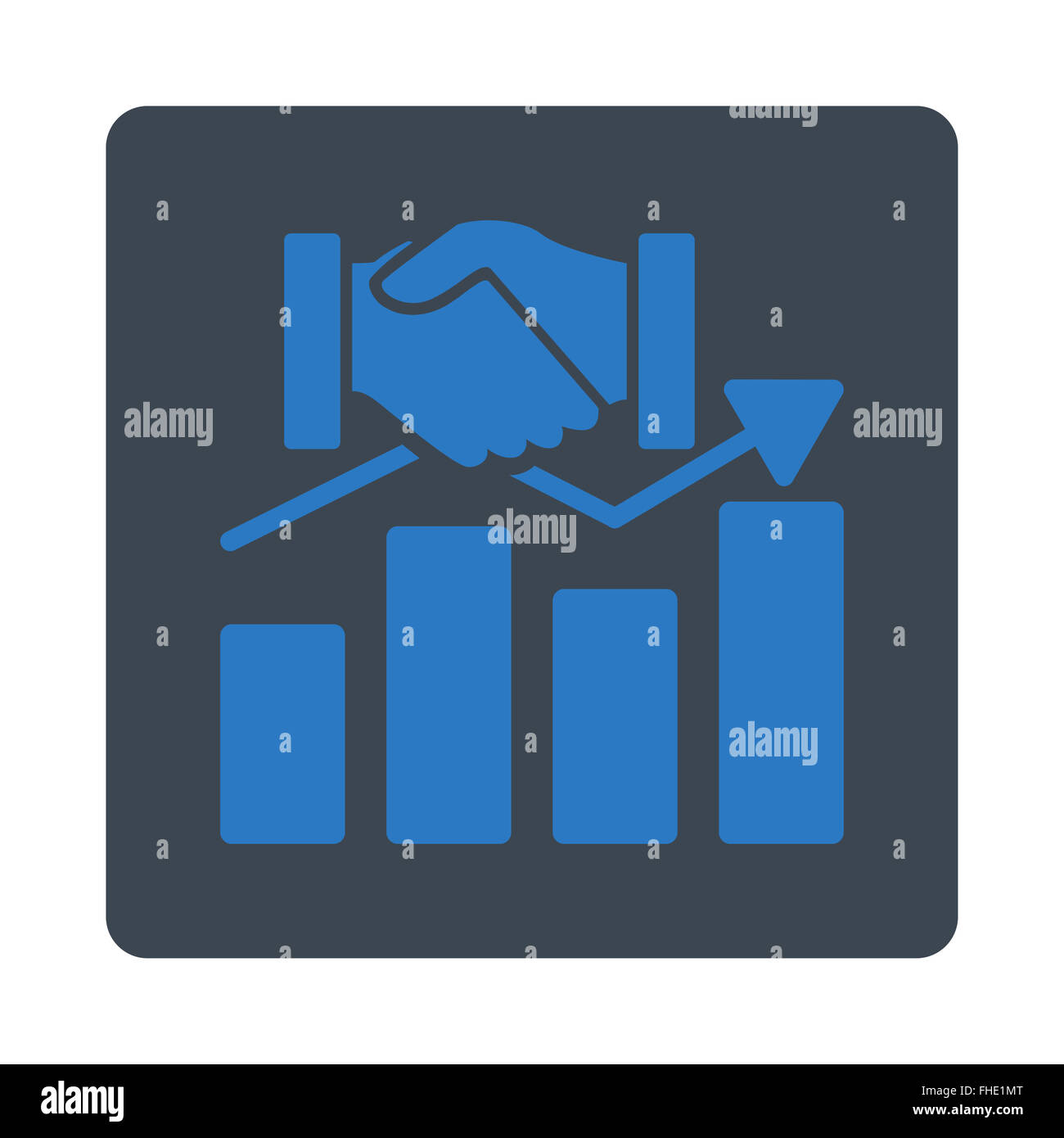 Acquisition Graph Icon Stock Photo - Alamy