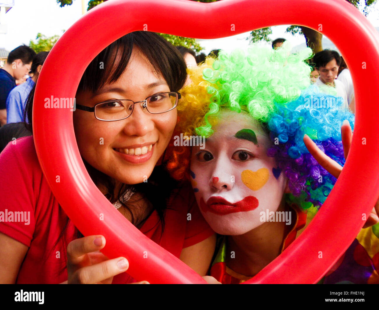 Fun with Clowns Stock Photo - Alamy