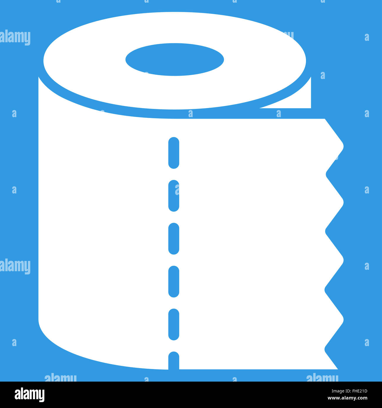 Toilet Paper Roll Icon Stock Photo - Alamy