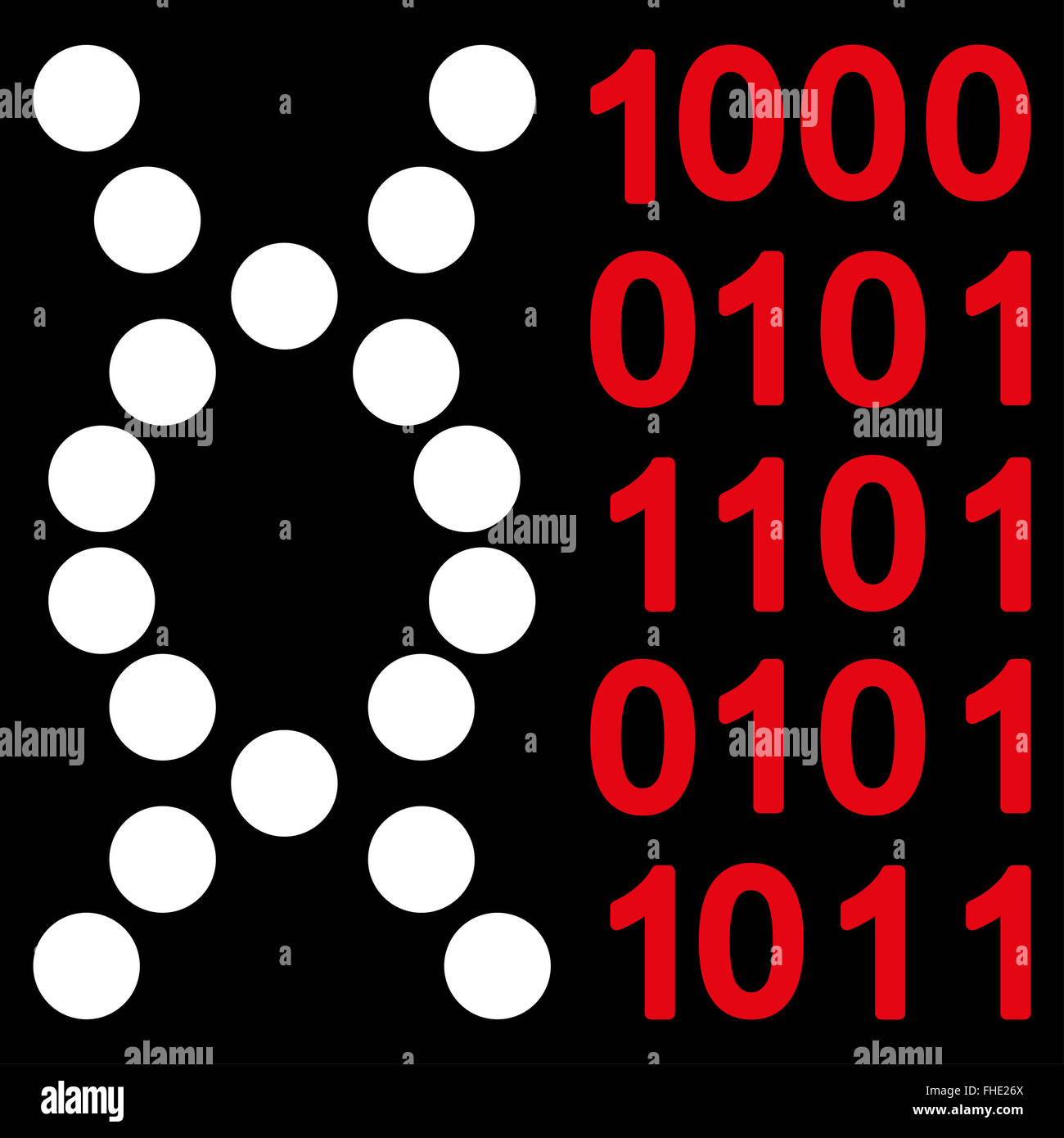 Dna Code Icon Stock Photo - Alamy