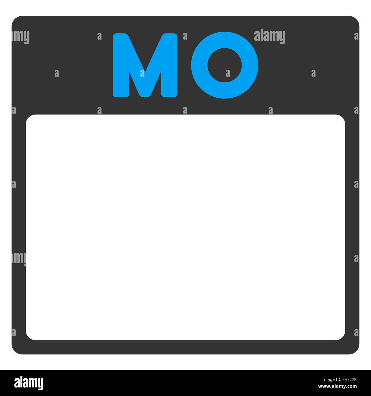 Monday Flat Icon Stock Photo - Alamy