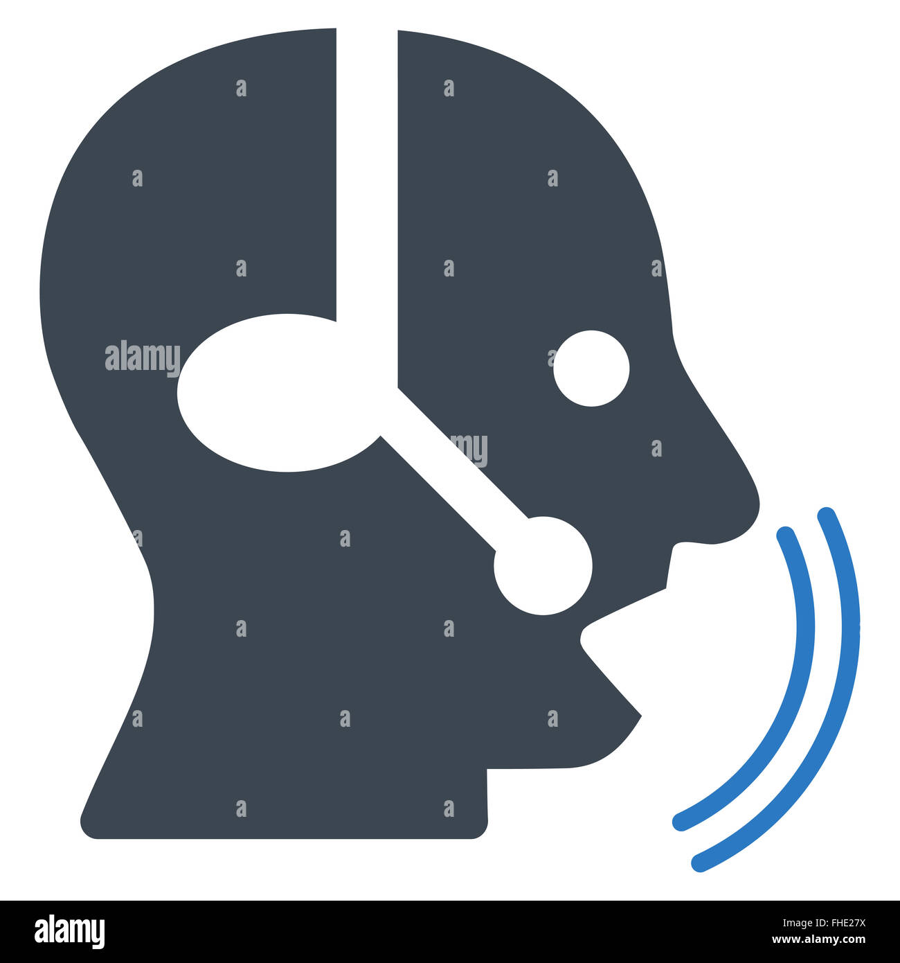 Operator Speech Icon Stock Photo - Alamy