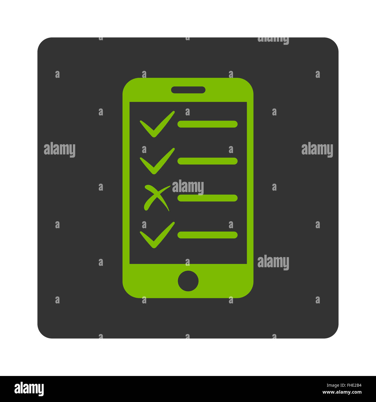 Mobile Tasks Icon from Commerce Buttons OverColor Set Stock Photo - Alamy