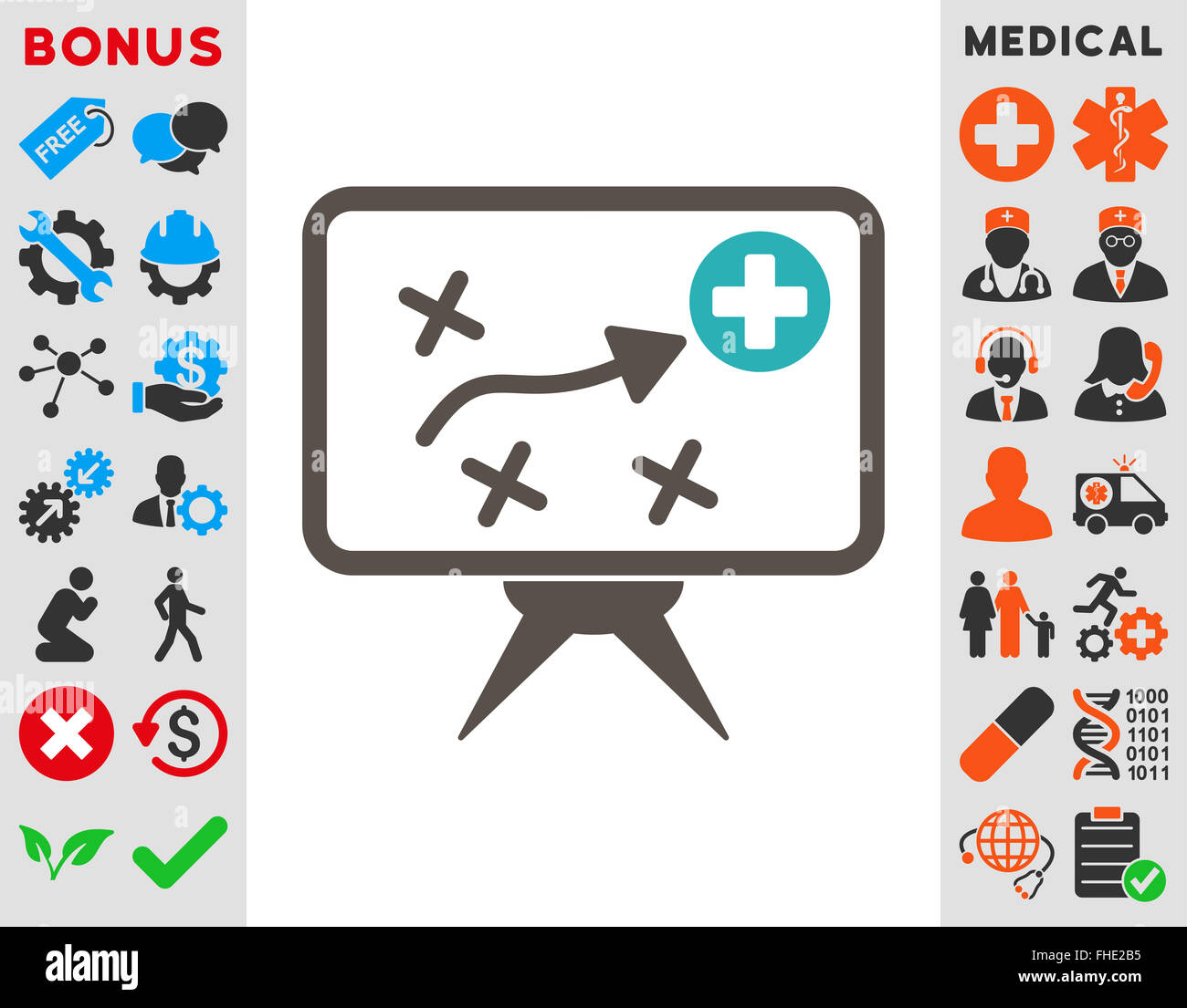 Health Strategy Icon Stock Photo - Alamy