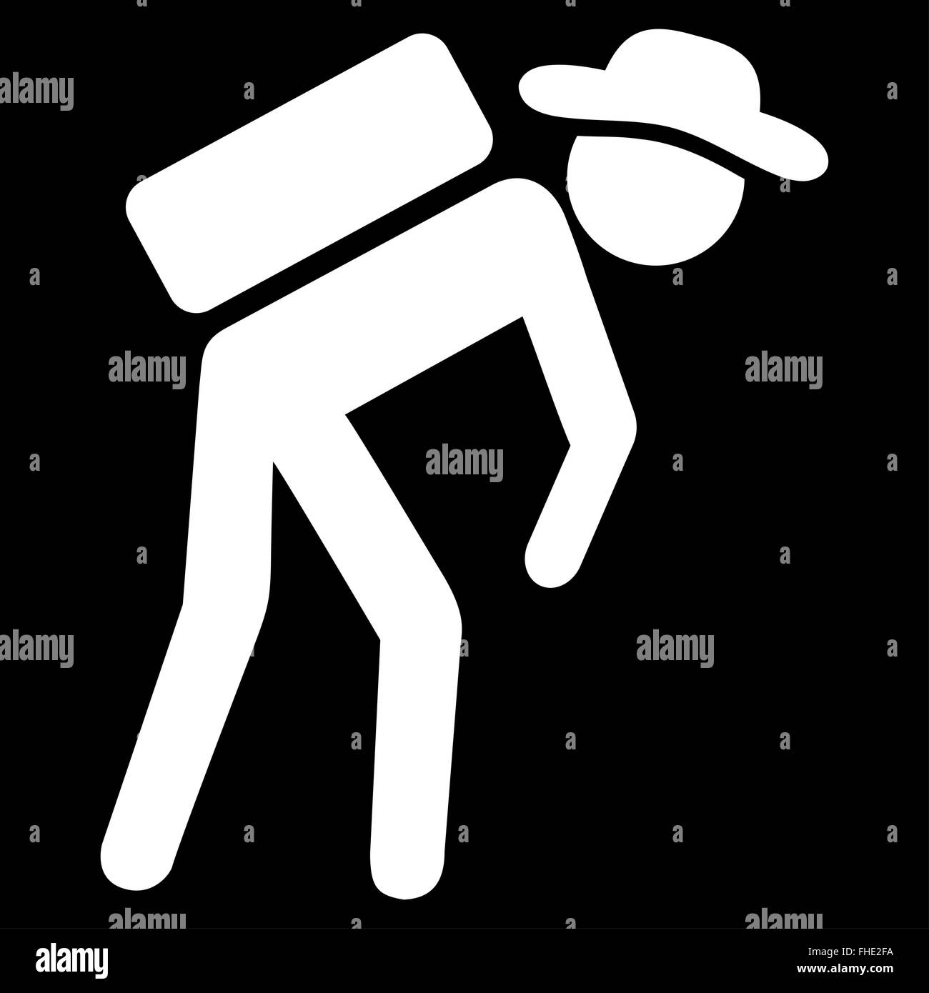 Human Figure Porter Icon Stock Photo - Alamy