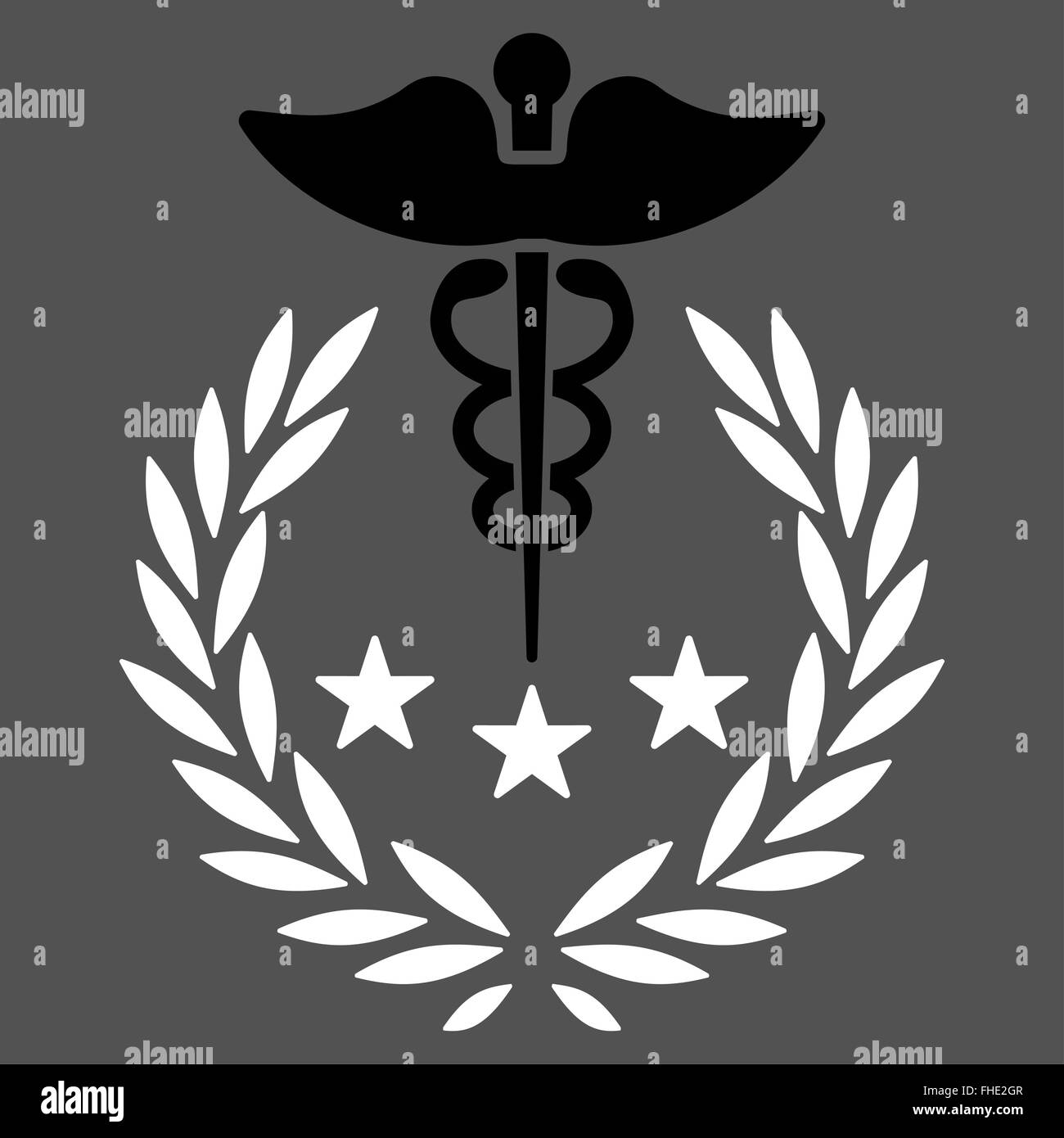 Caduceus Logo Icon Stock Photo - Alamy