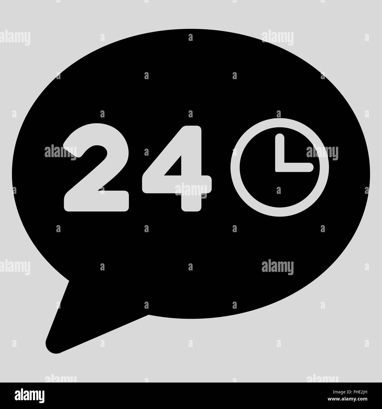 Message Hours Icon Stock Photo - Alamy