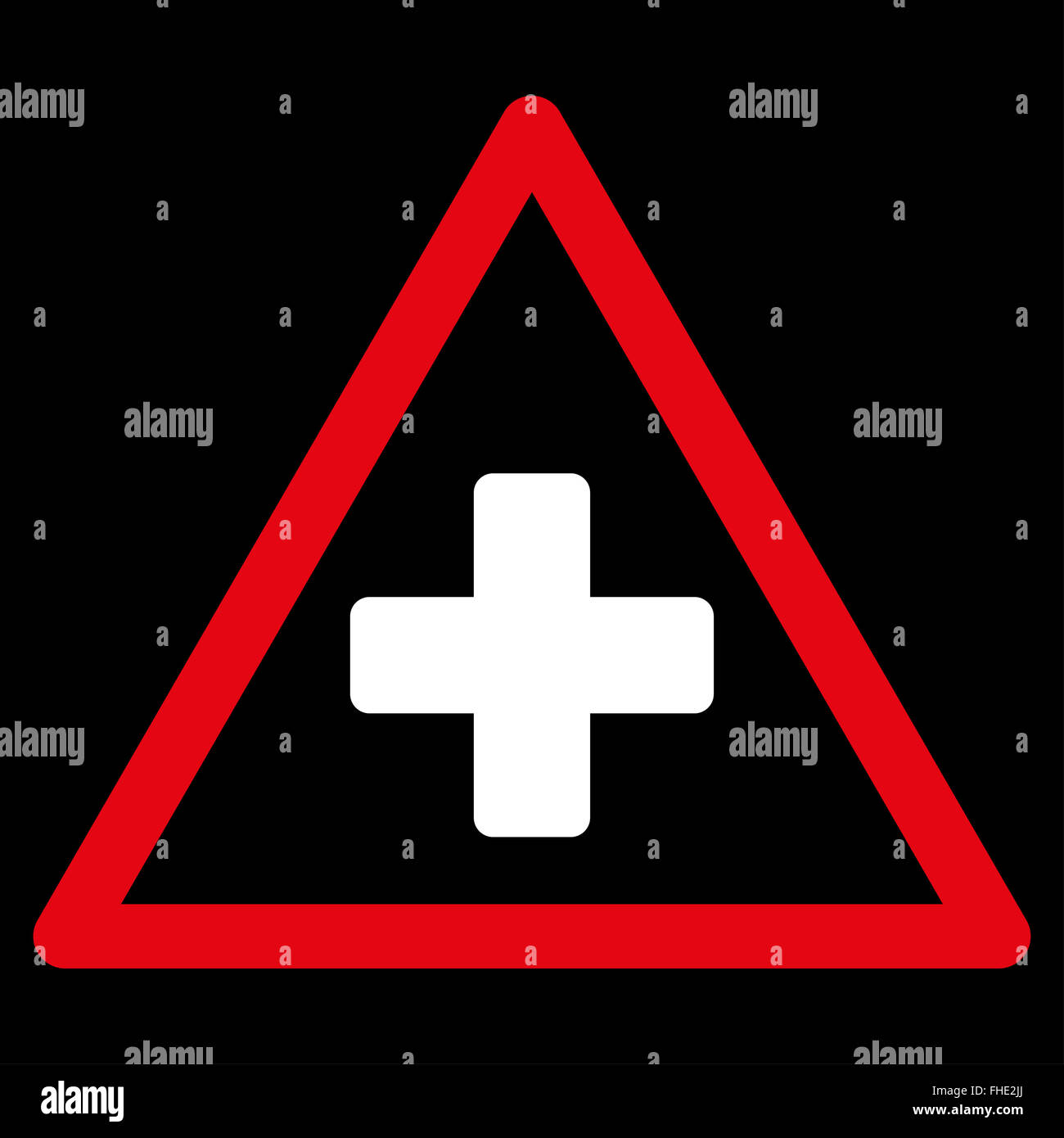 Health Warning Icon Stock Photo - Alamy