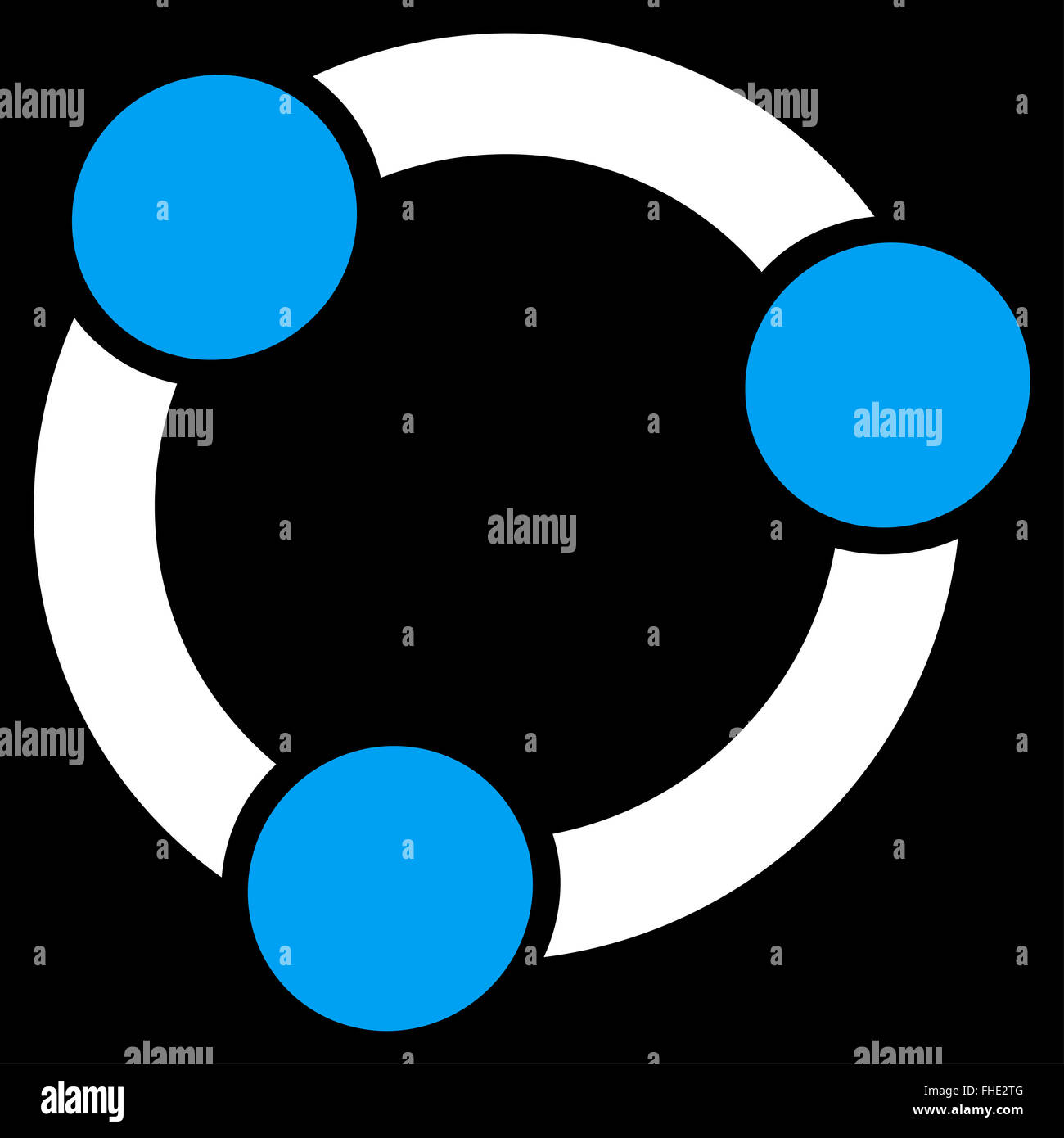 Collaboration Flat Icon Stock Photo - Alamy