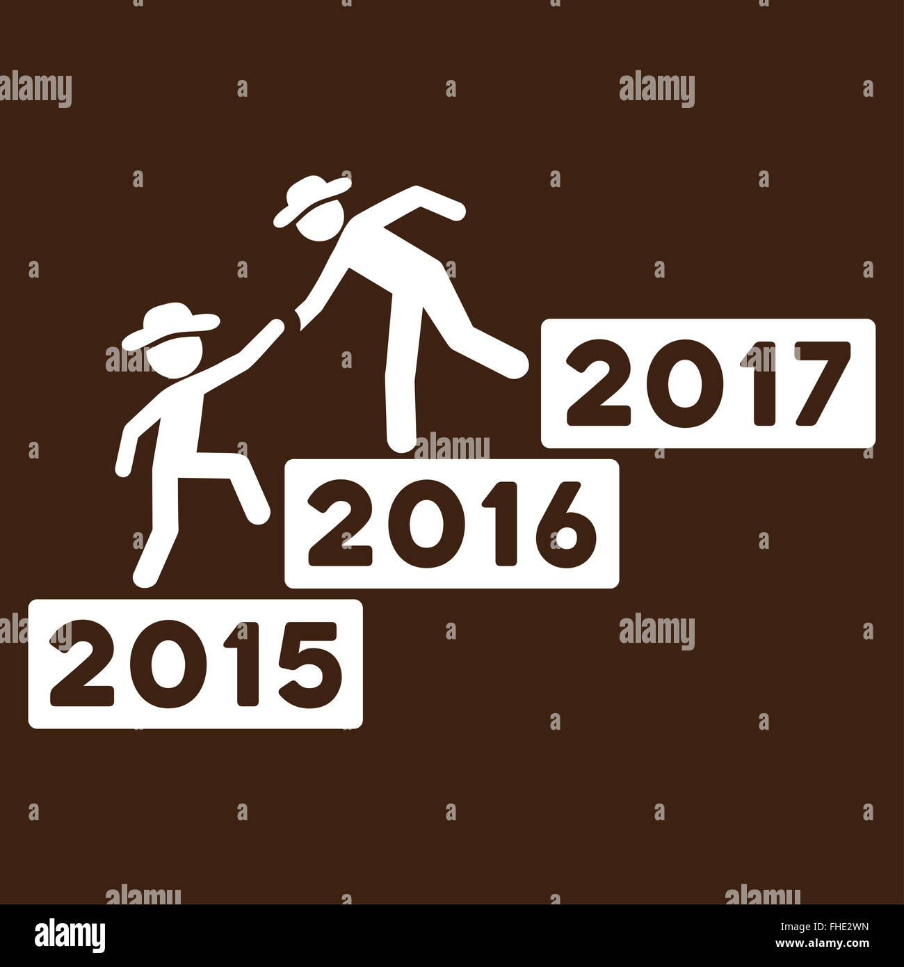 Annual Human Help Icon Stock Photo - Alamy