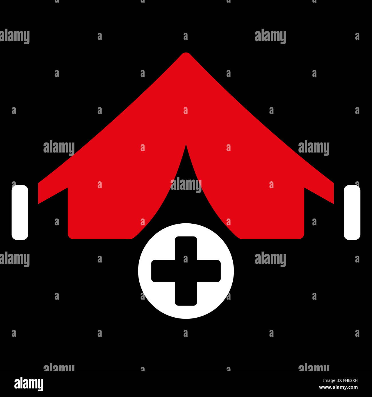 Field Hospital Icon Stock Photo - Alamy