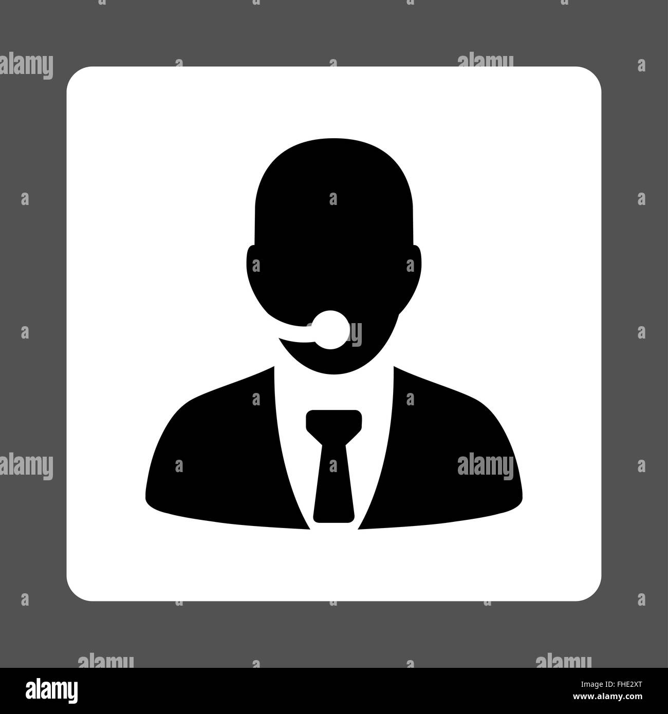 Call center operator icon Stock Photo - Alamy