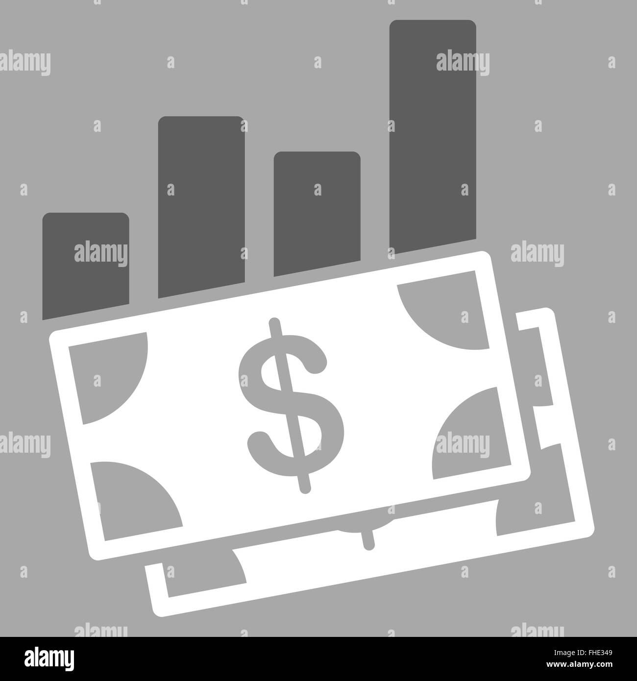 Sales Bar Chart Icon Stock Photo - Alamy