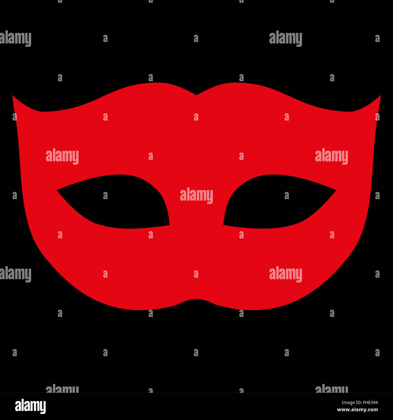 Privacy Mask flat red color icon Stock Photo - Alamy