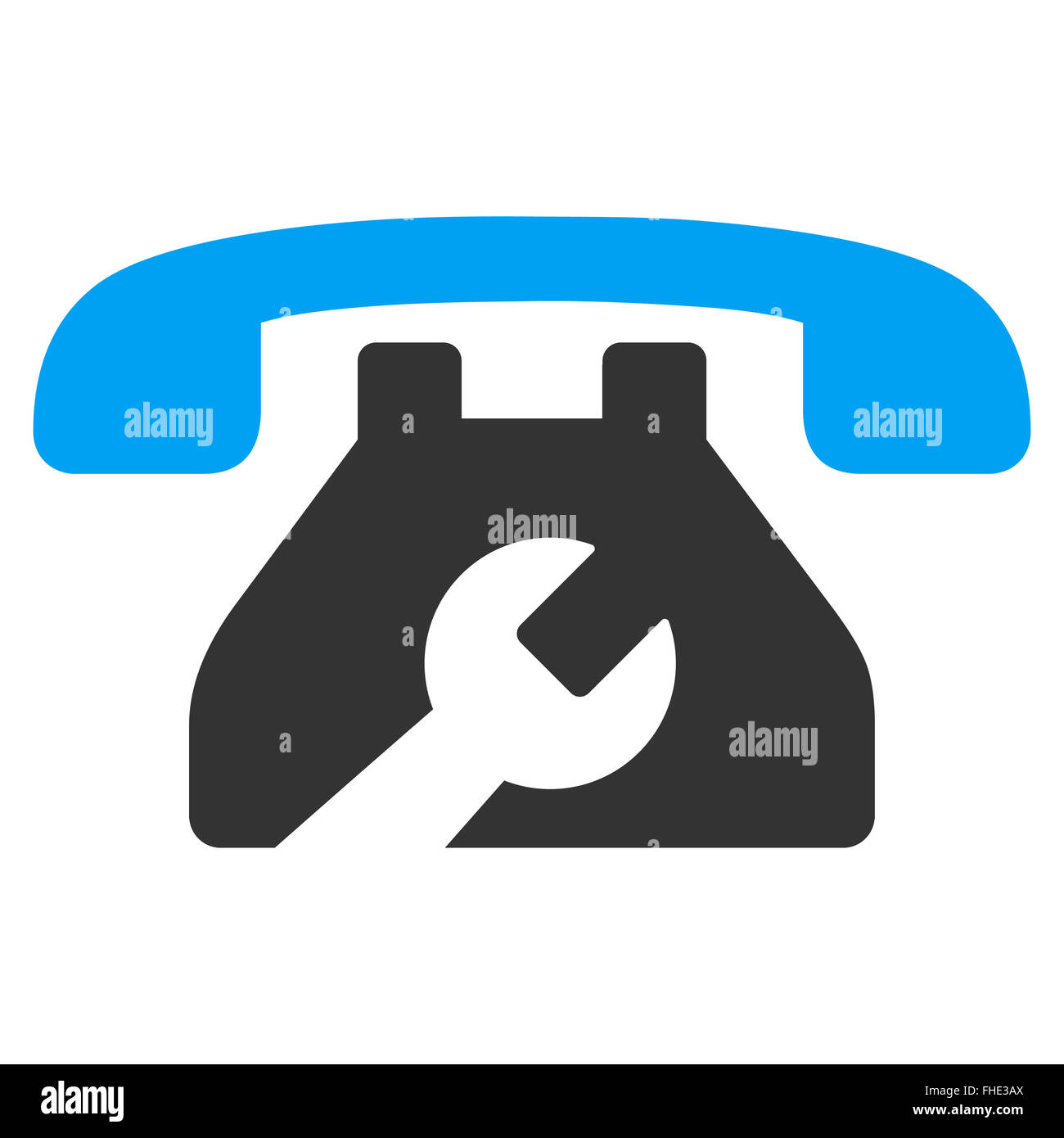 Service Phone Icon Stock Photo - Alamy