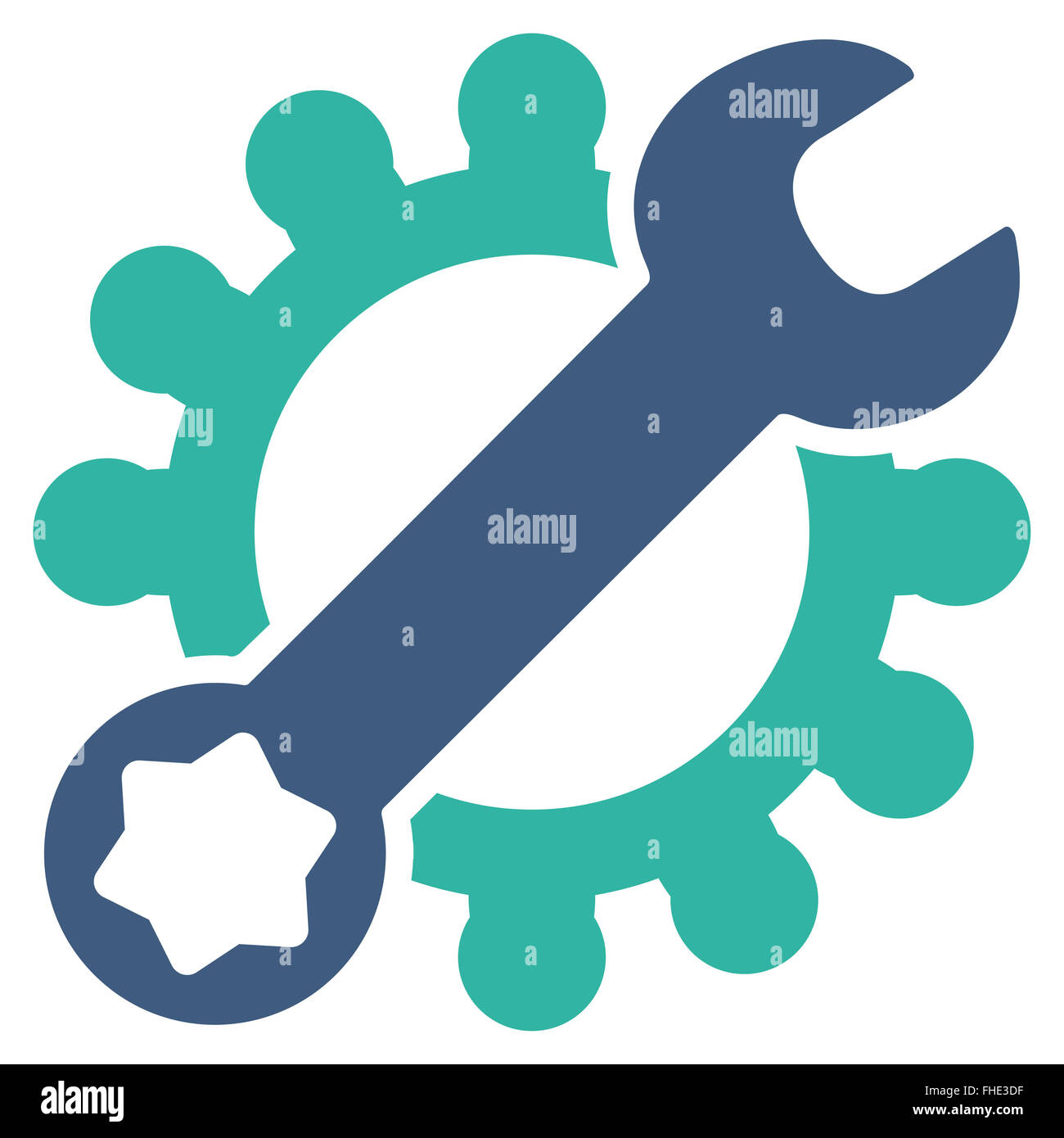 Service Tools Icon Stock Photo - Alamy