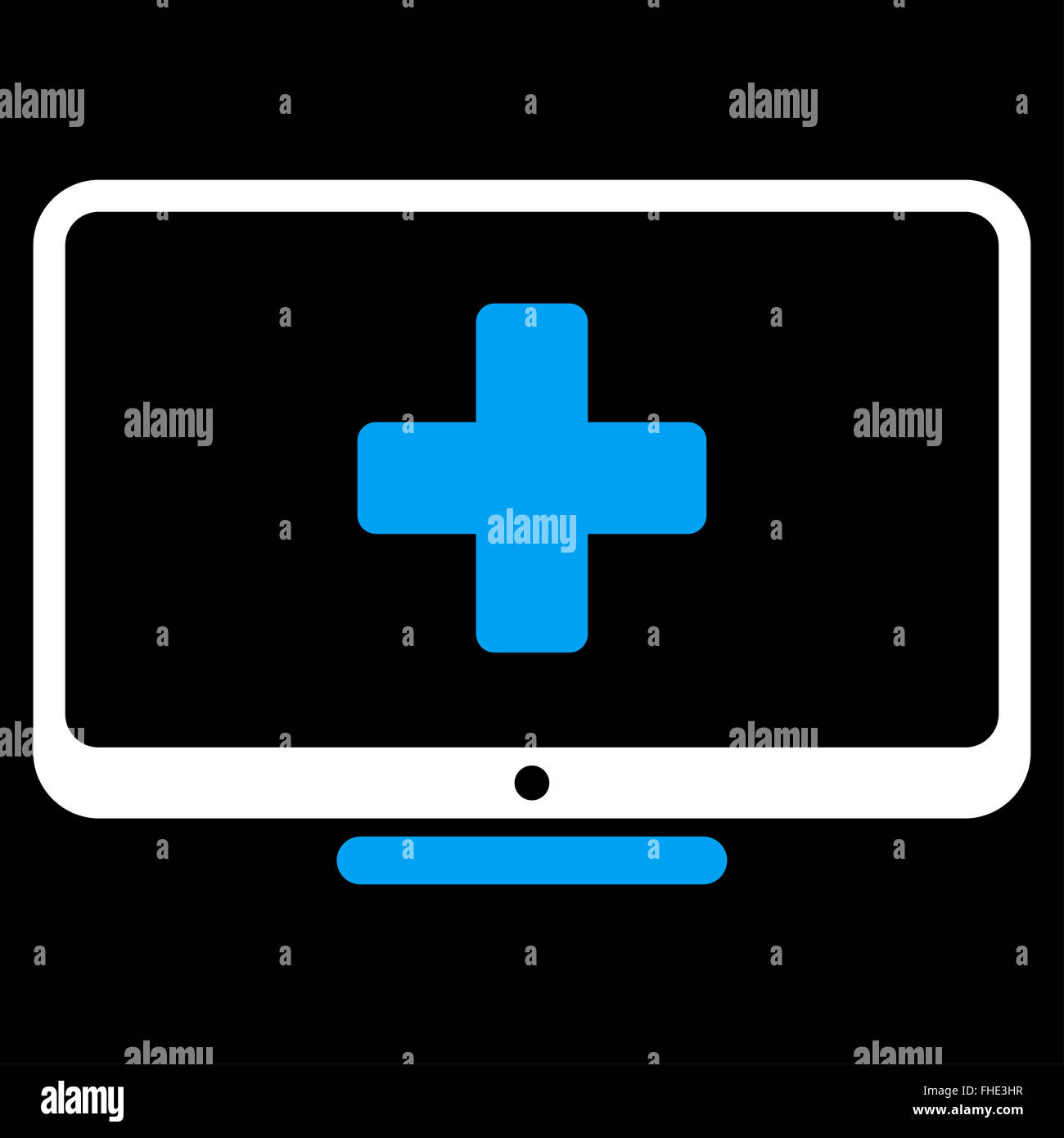 Medical Monitor Icon Stock Photo - Alamy