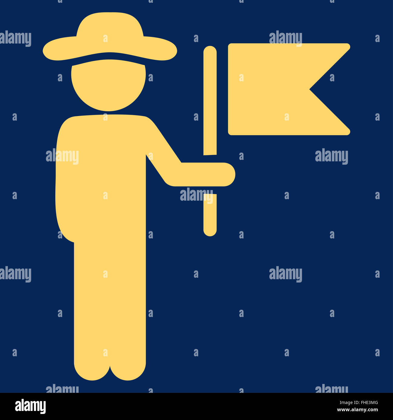 Male Commander Icon Stock Photo - Alamy