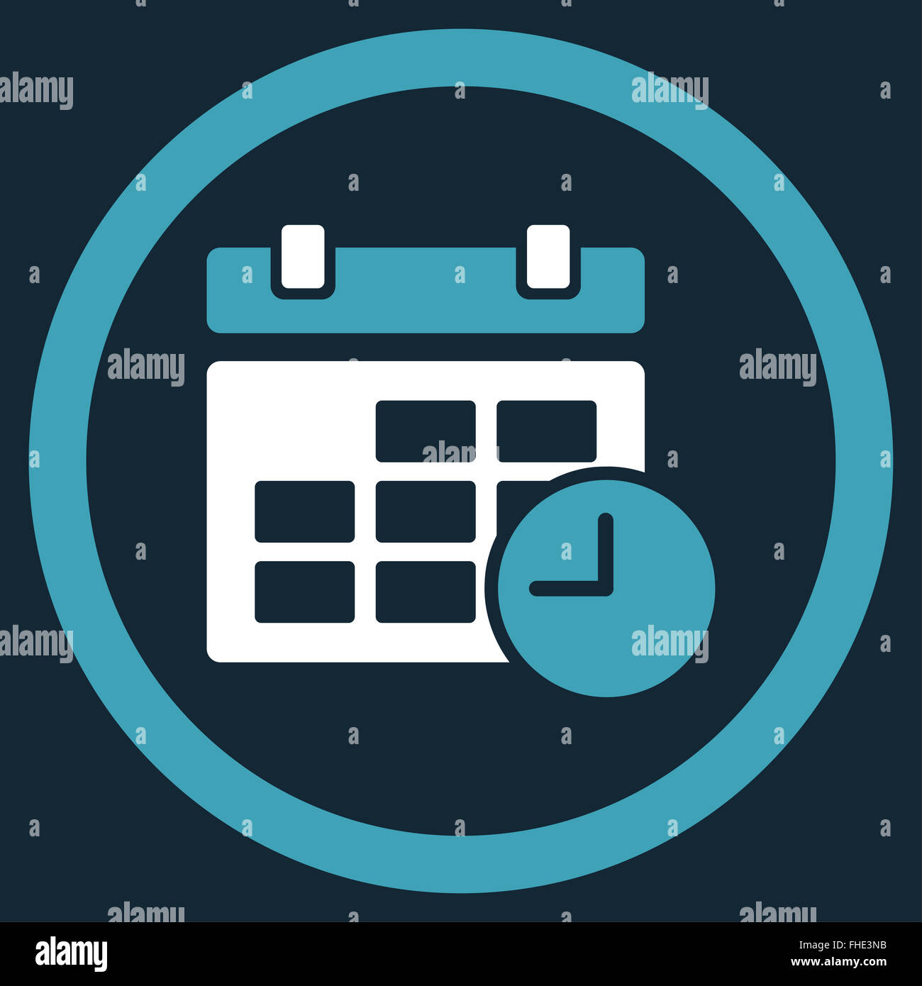 Date And Time Icon Stock Photo - Alamy