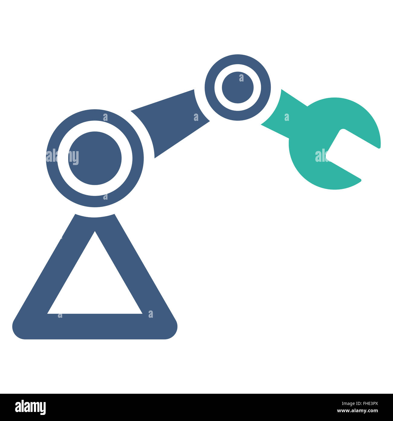 Robotics Flat Icon Stock Photo - Alamy