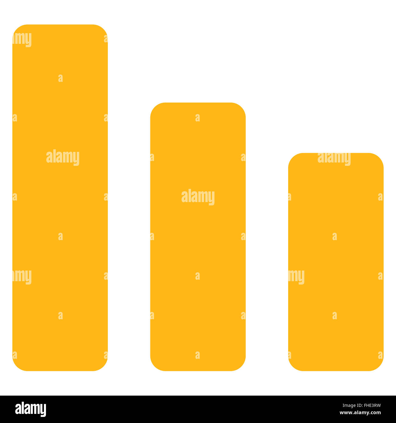 Bar chart decrease icon Stock Photo - Alamy