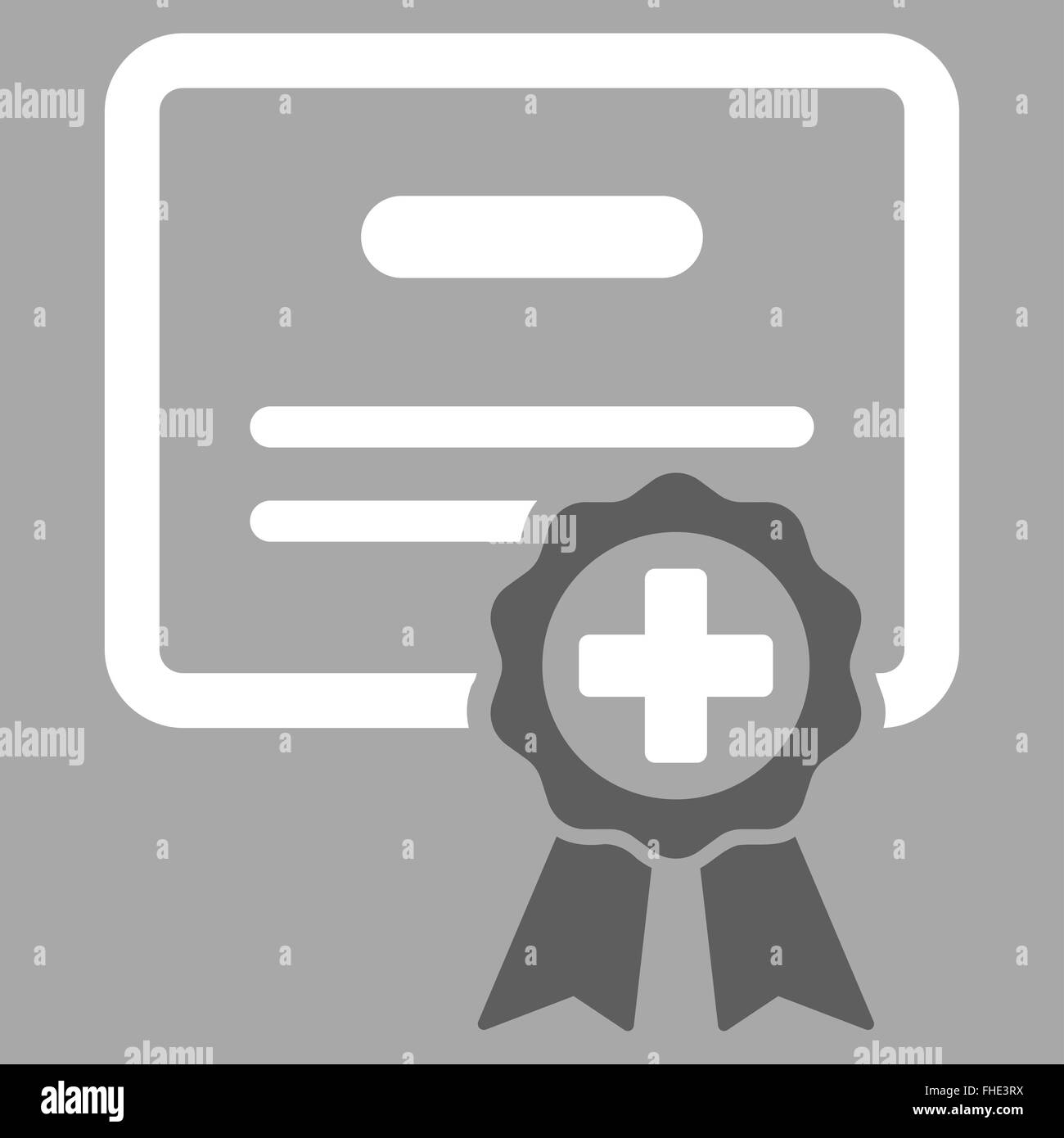 Medical Certificate Icon Stock Photo - Alamy