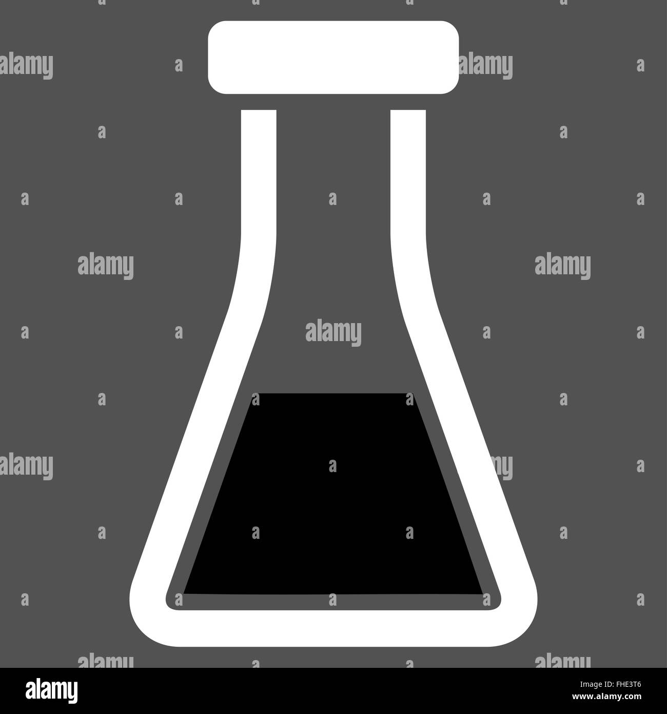Flask Flat Icon Stock Photo - Alamy