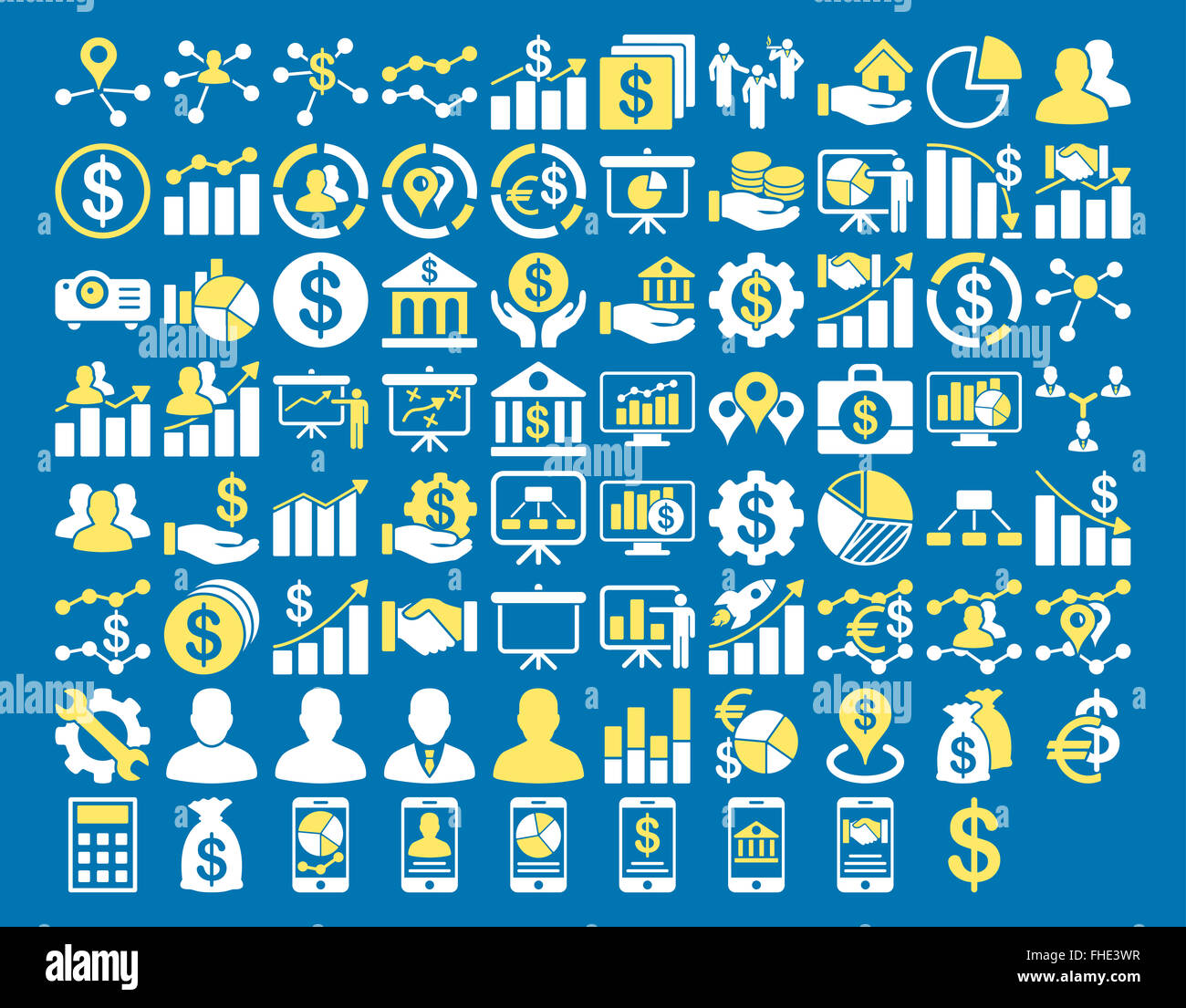 Business Icon Set Stock Photo - Alamy
