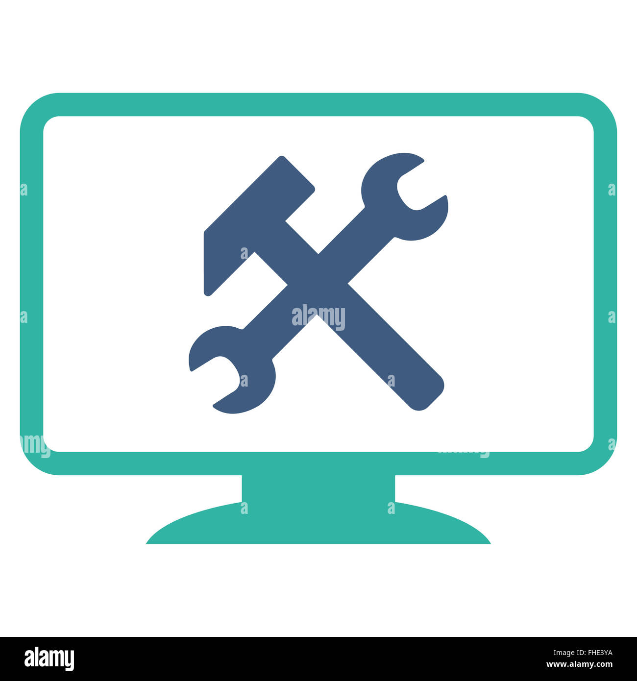 Desktop Settings Icon Stock Photo - Alamy