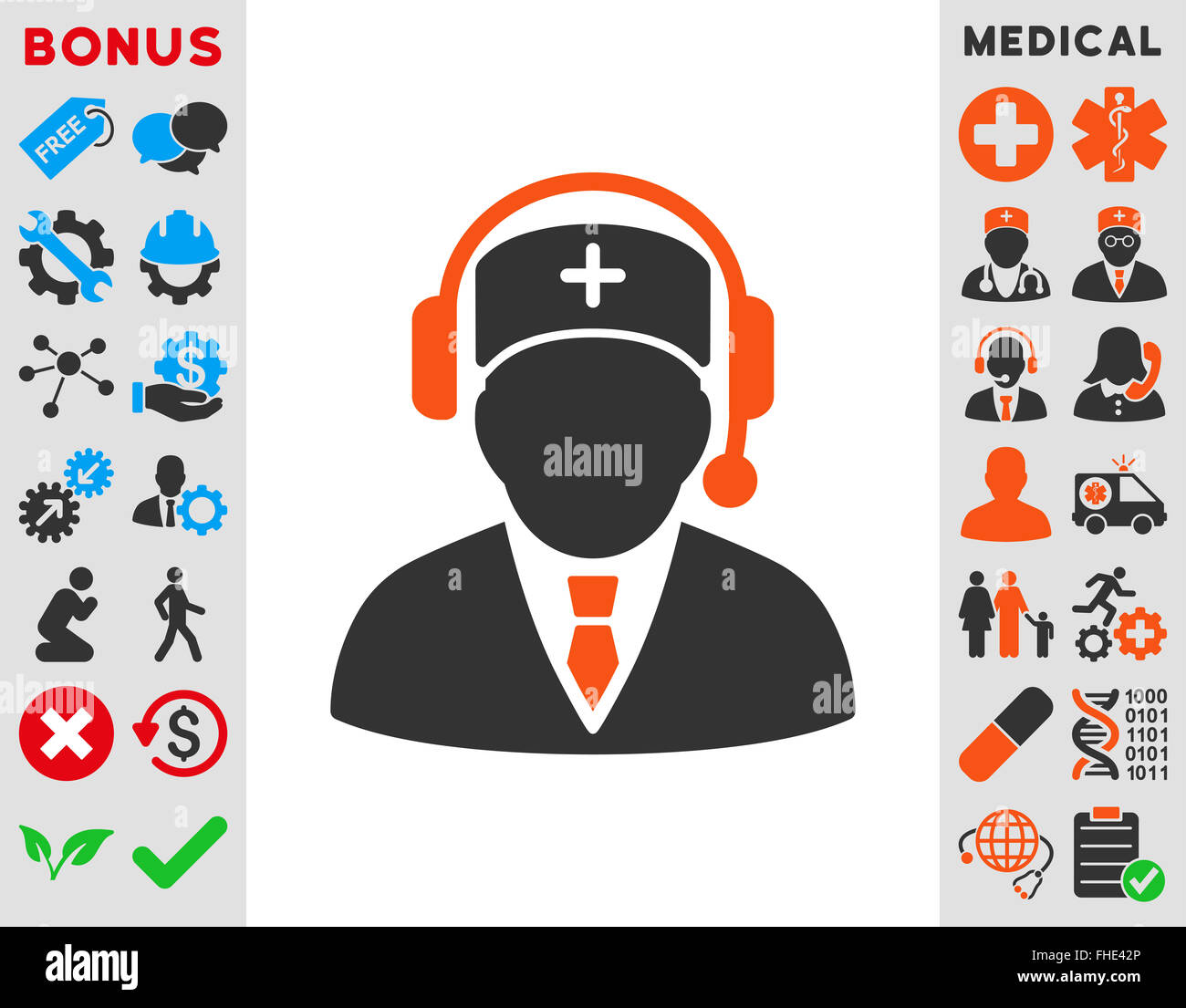 Emergency Manager Icon Stock Photo - Alamy