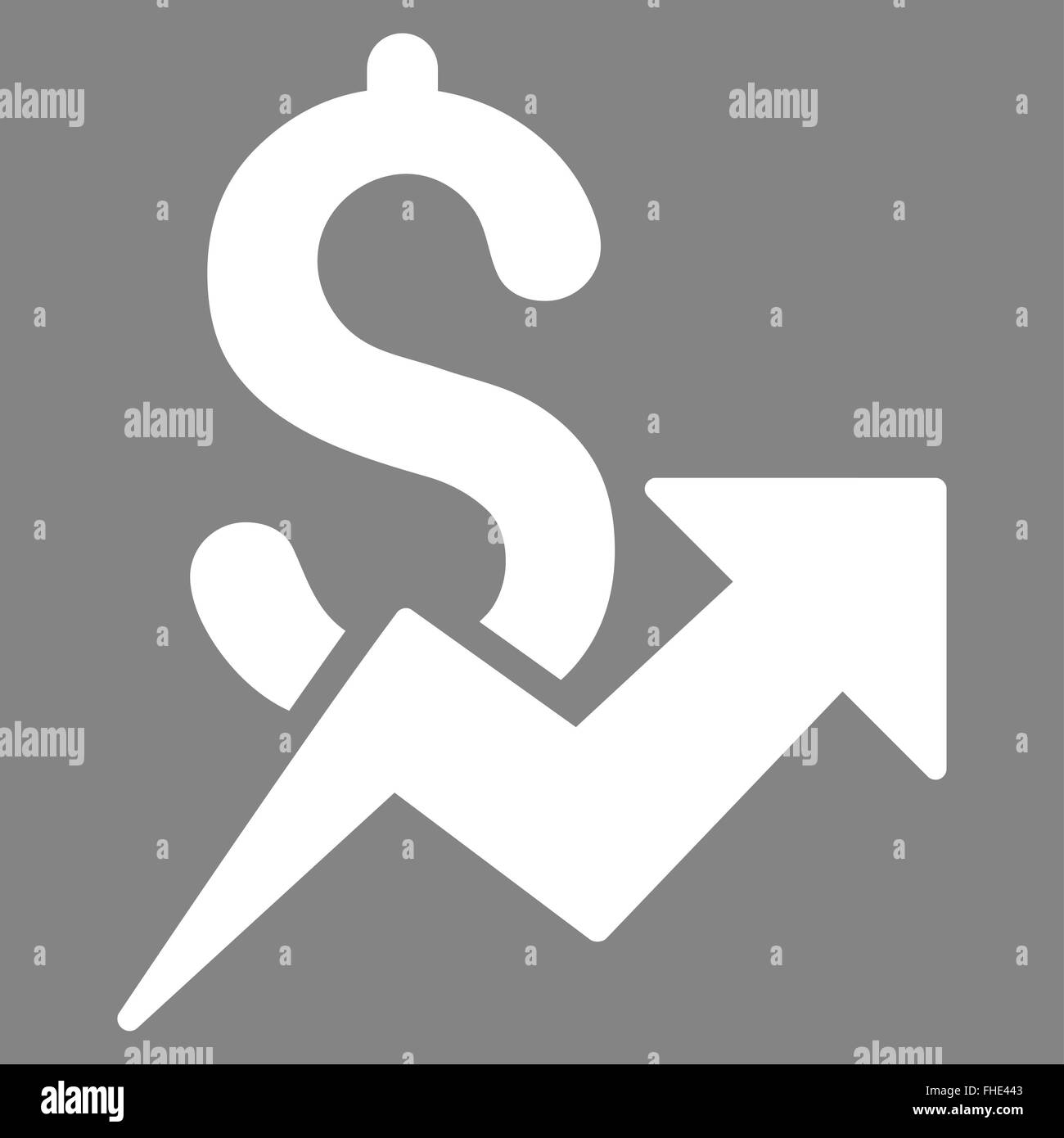 Dollar Growth Icon Stock Photo - Alamy