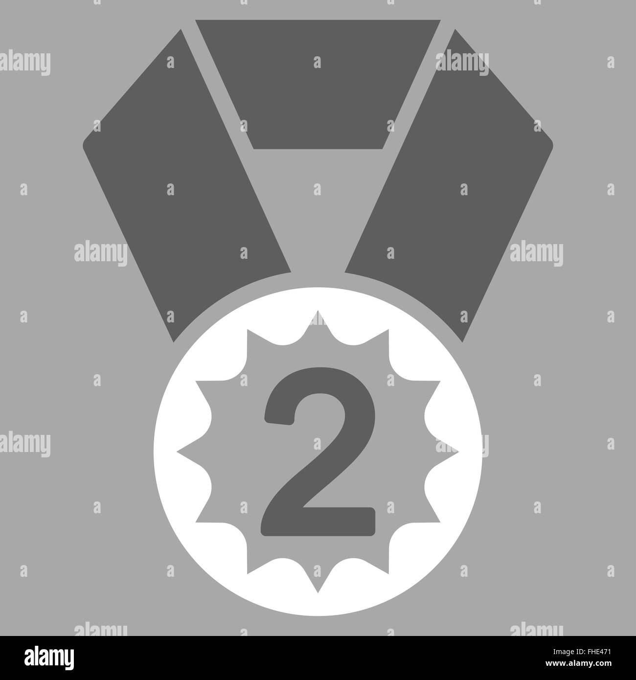 Second place icon from Competition amp; Success Bicolor Icon Set Stock ...