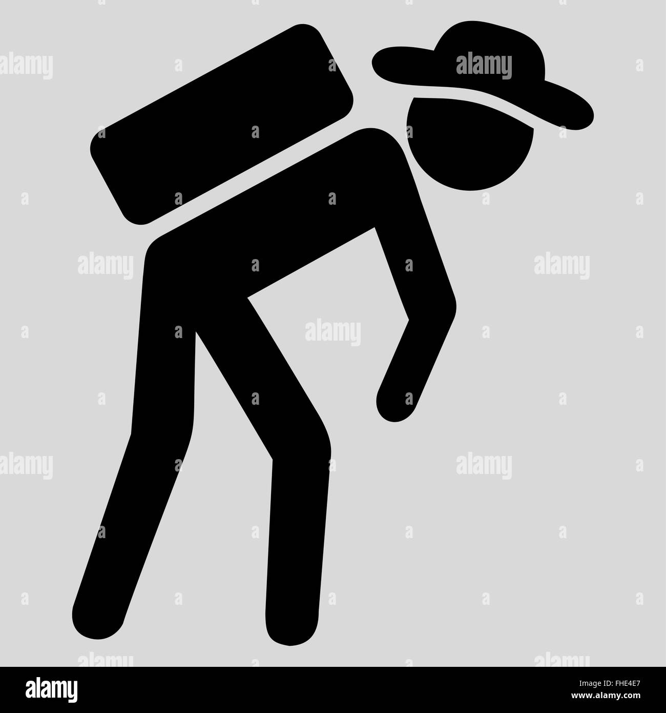 Person Porter Icon Stock Photo - Alamy