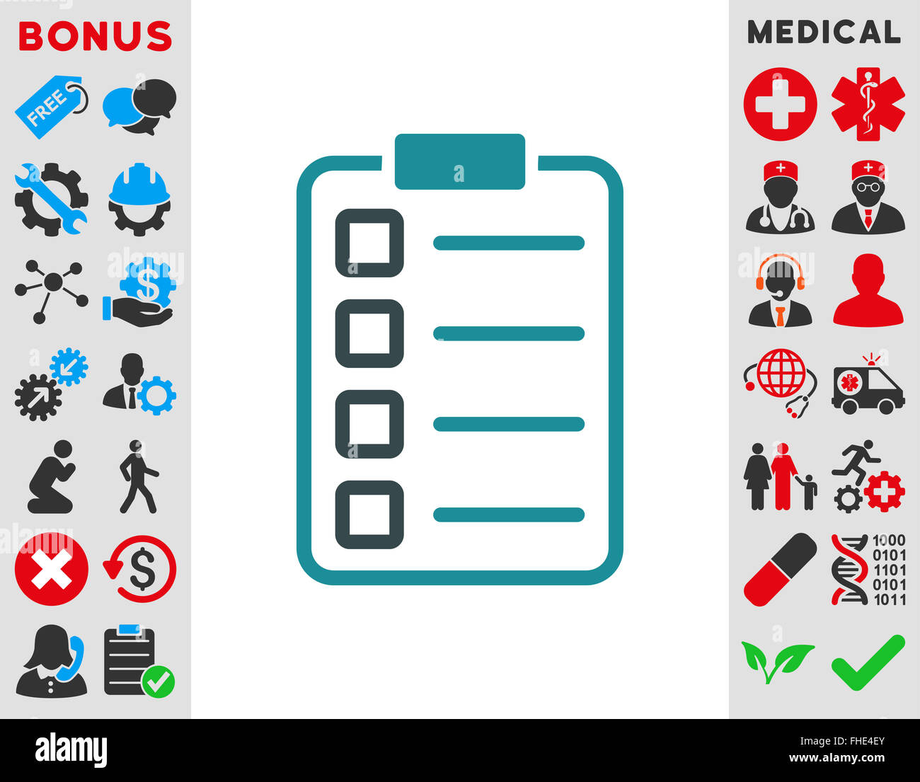 Test Form Icon Stock Photo - Alamy