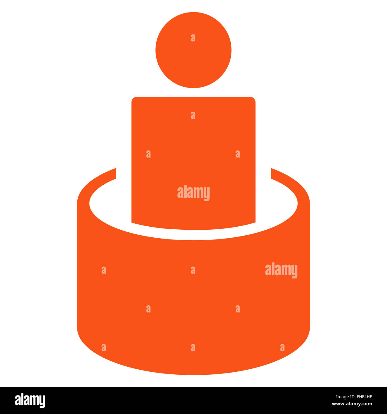 Patient Isolation Flat Icon Stock Photo - Alamy