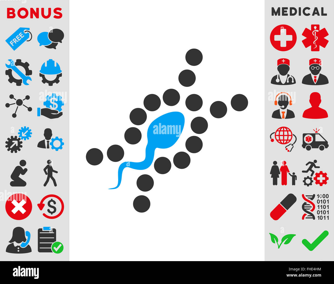 Dna Replication Icon Stock Photo - Alamy