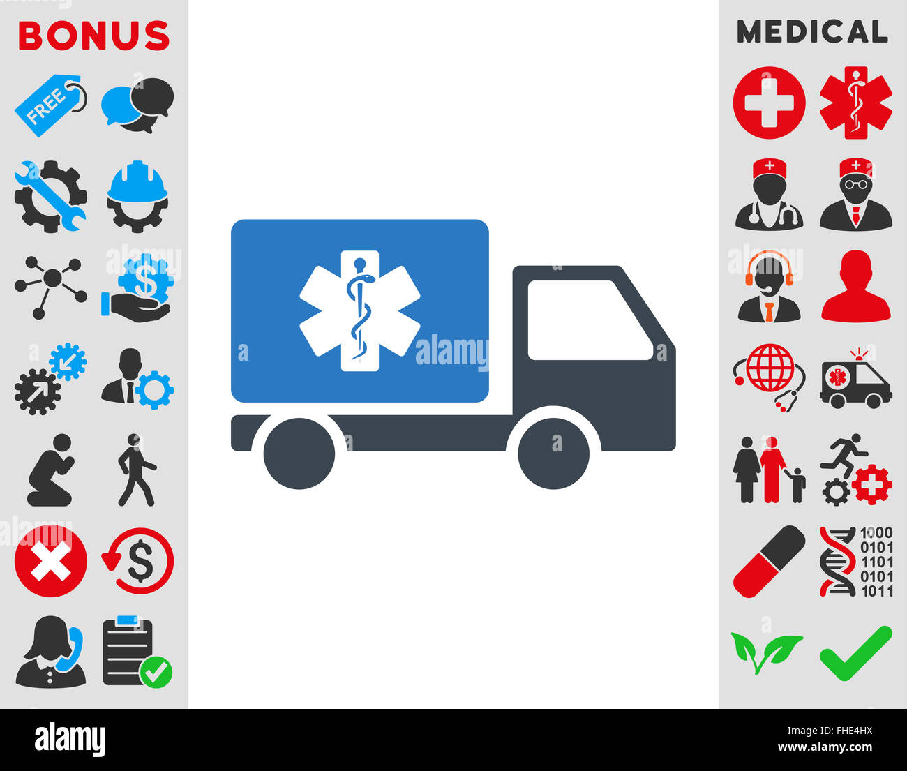 Medical Shipment Icon Stock Photo - Alamy