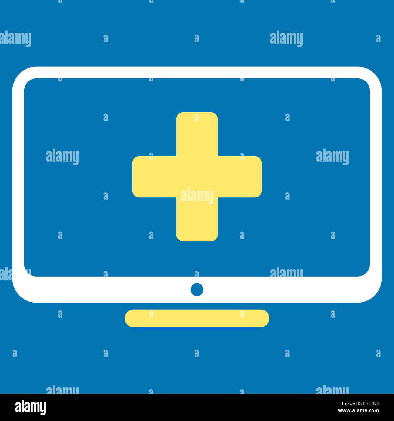 Medical Monitor Icon Stock Photo - Alamy