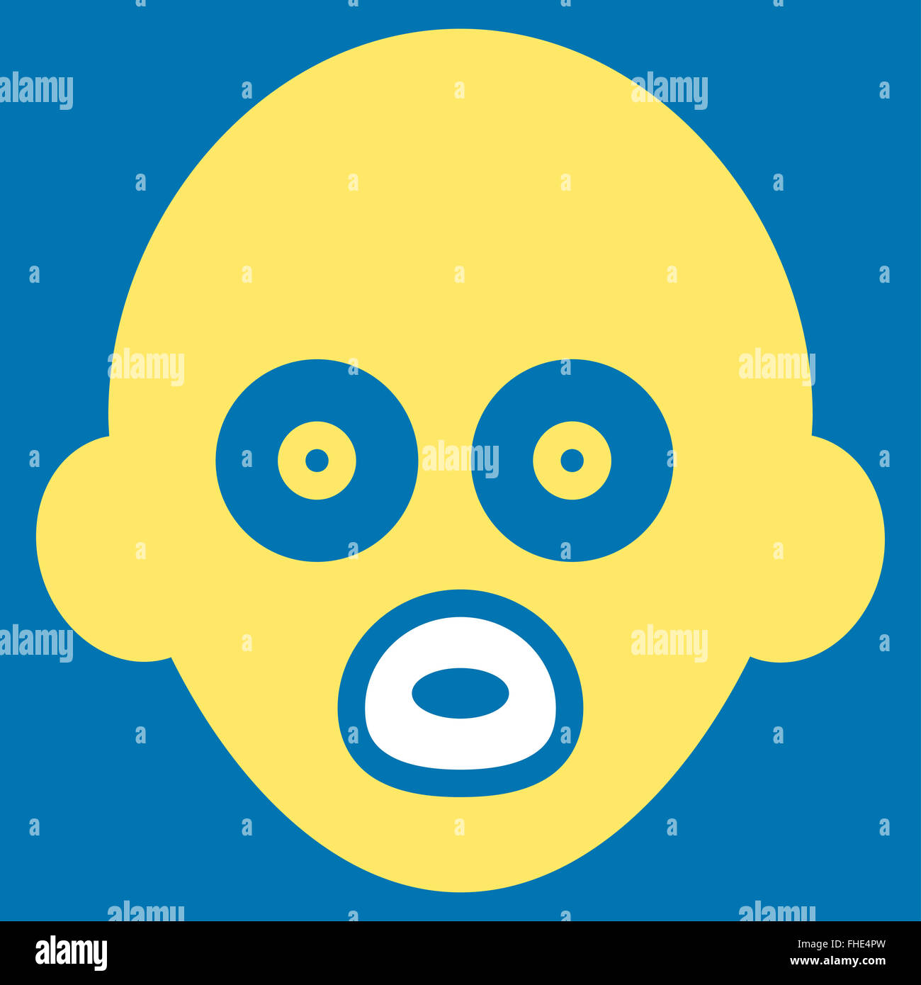 Baby Head Icon Stock Photo - Alamy