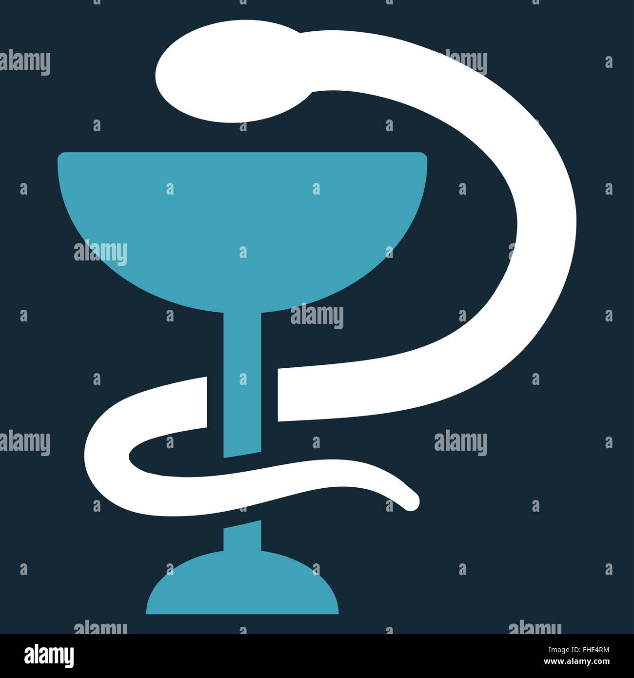 Snake Cup Icon Stock Photo - Alamy