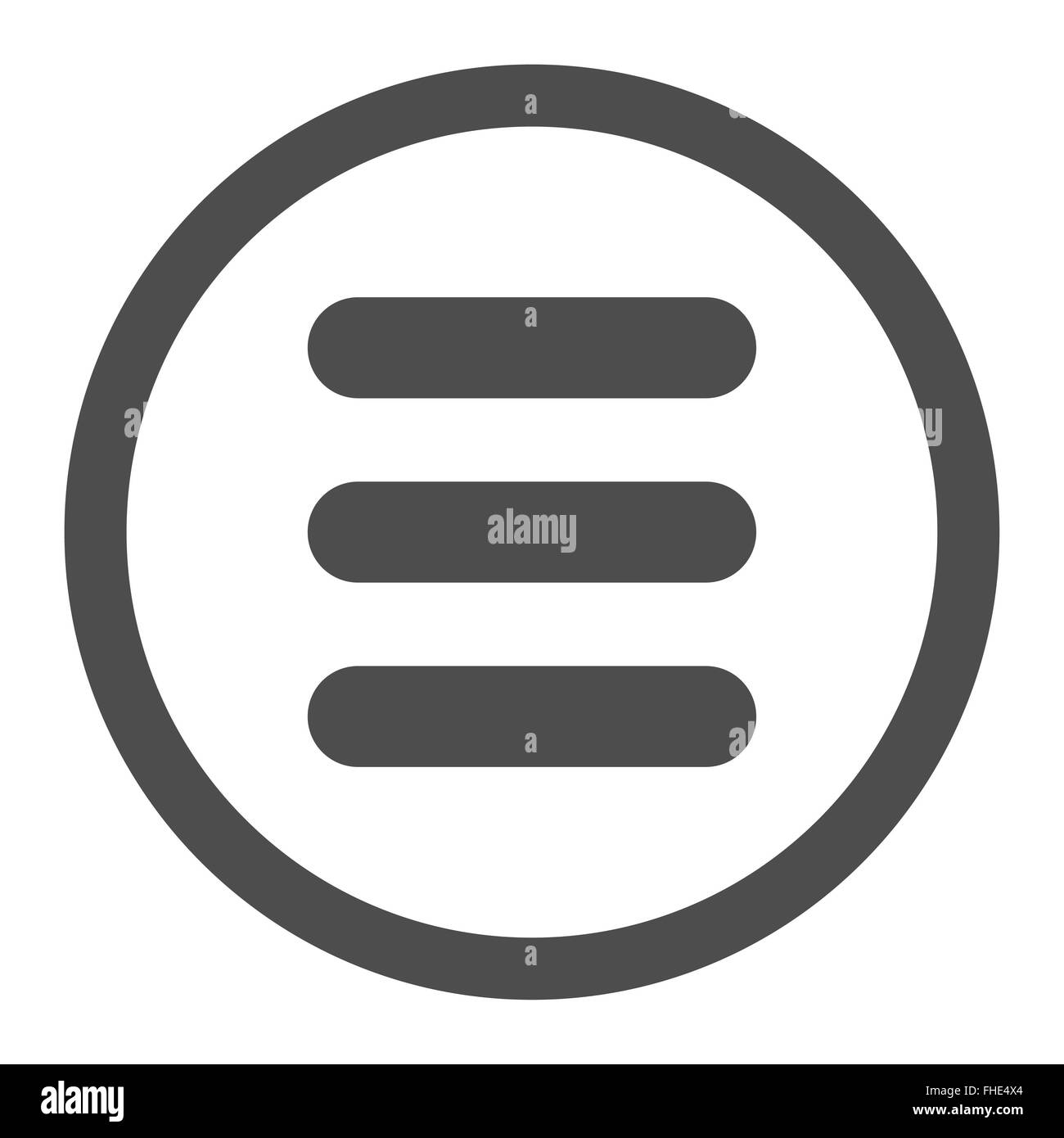 Stack flat gray color rounded raster icon Stock Photo - Alamy