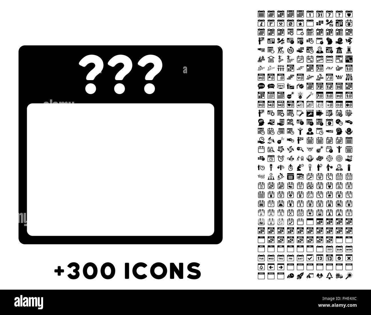 Unknown Date Icon Stock Photo - Alamy